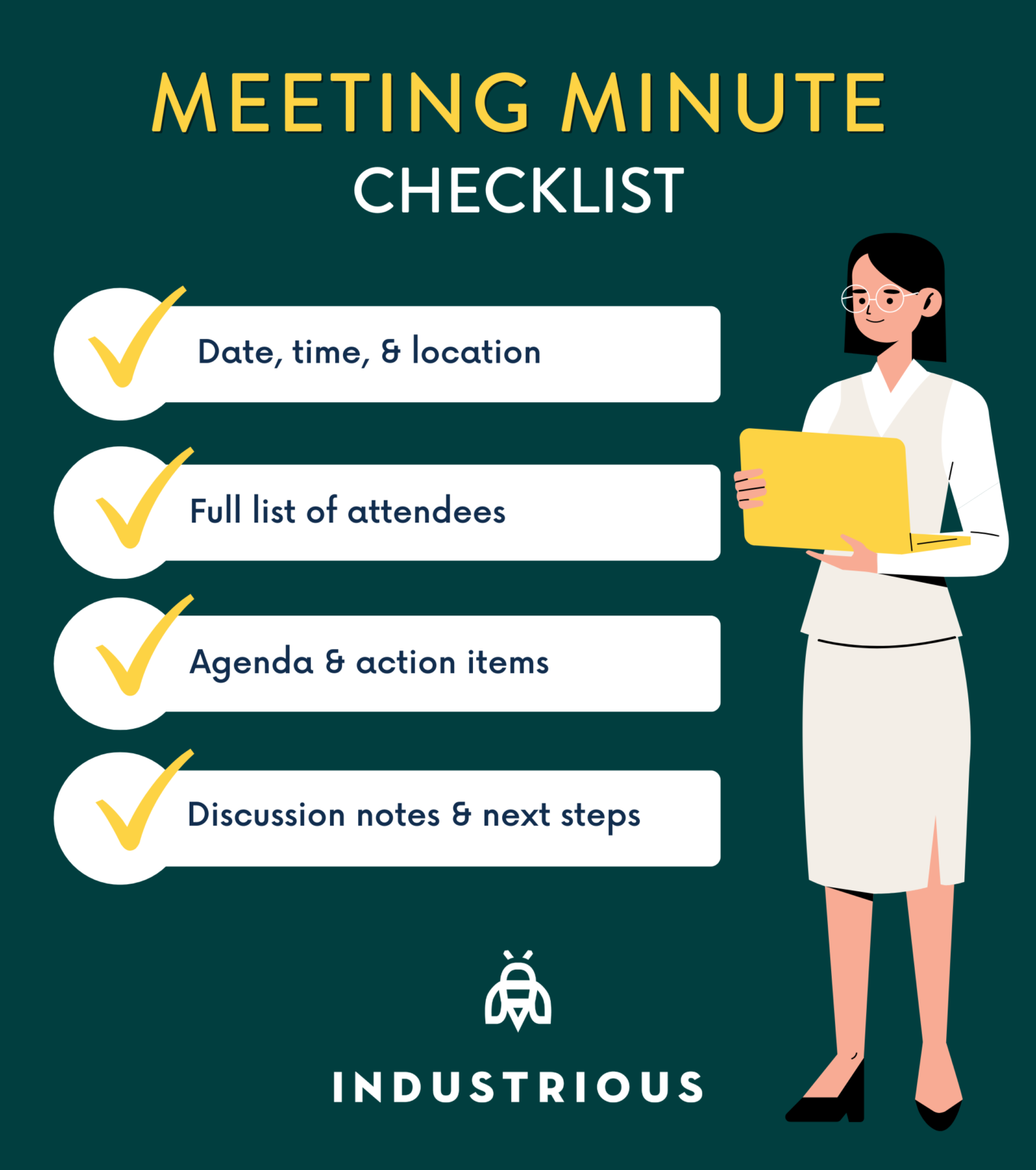How to Take Meeting Minutes | Guide & Resources | Industrious